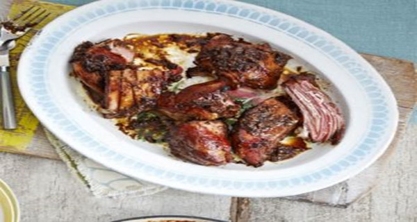 Slow-baked Sticky Gammon