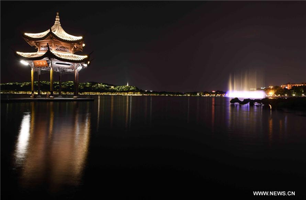 Night Scenes of the West Lake in Hangzhou